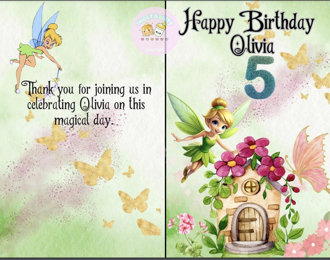 Tinker Bell Coloring Book With Colored Cover - Etsy