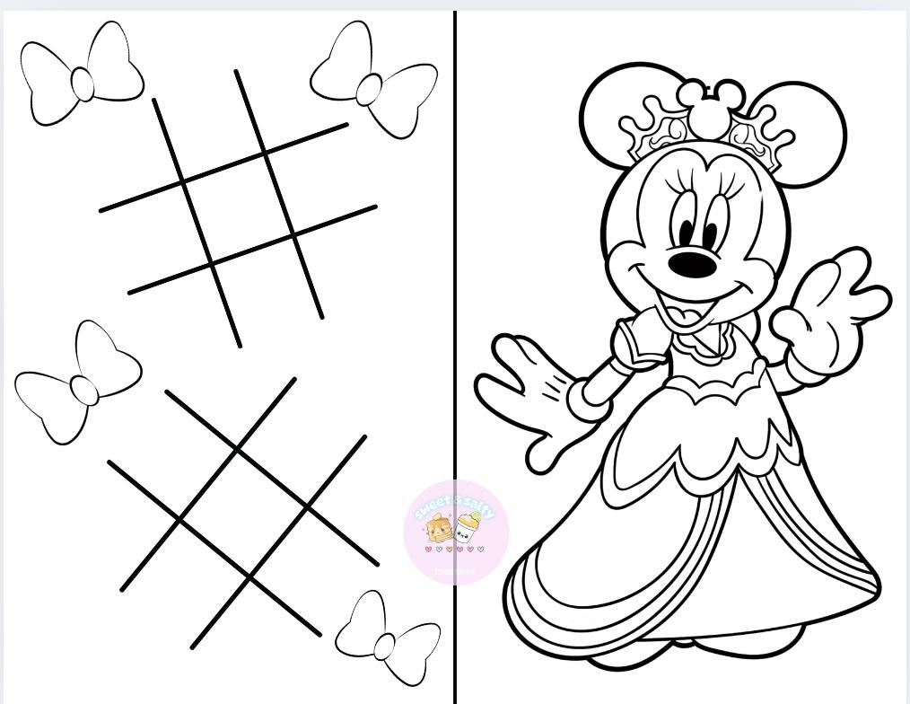 Minnie Mouse Coloring Book With Dots Cover - Etsy