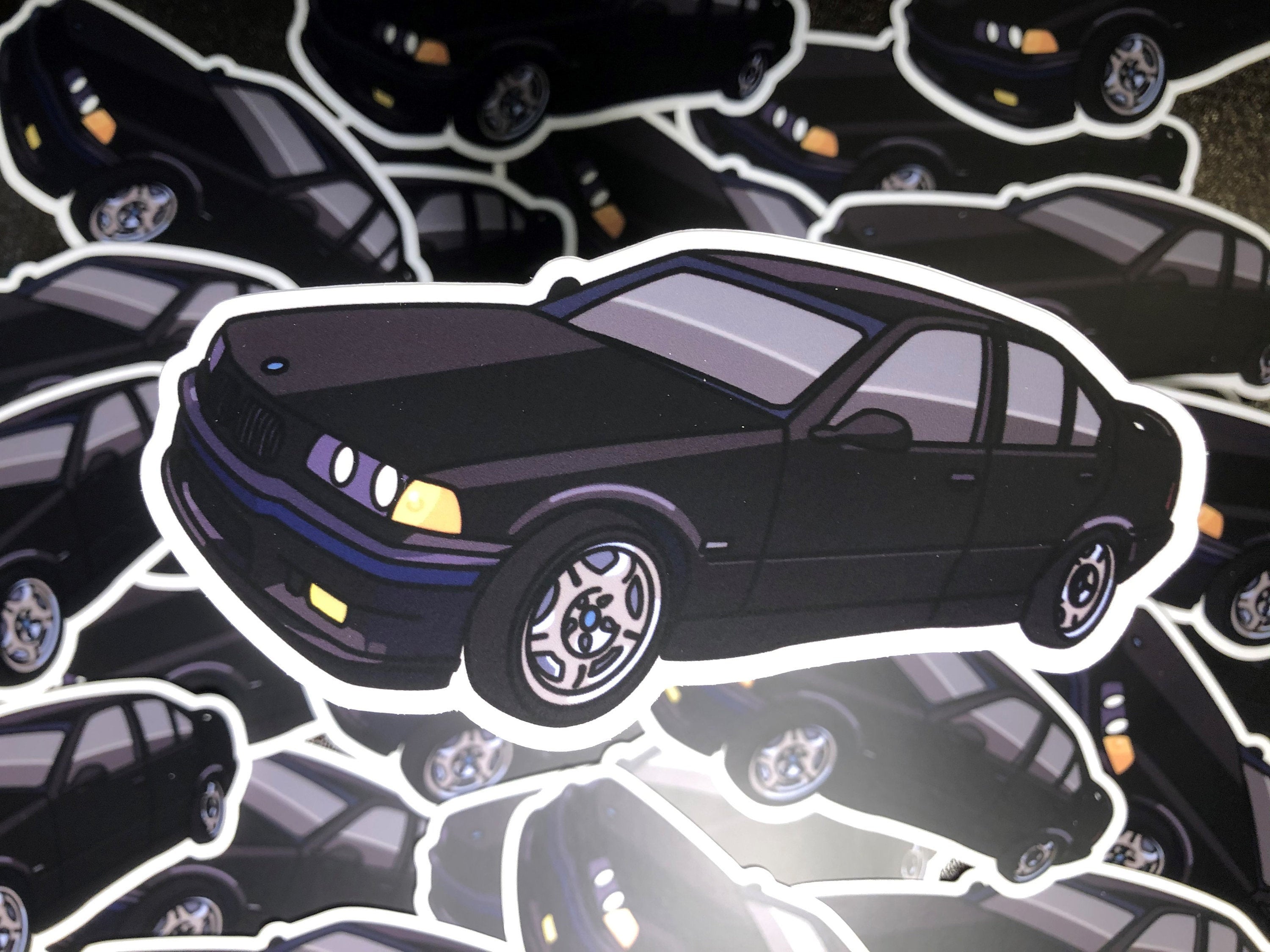 2 Pack BMW M3 E36 Sedan Vinyl Sticker - Etsy
