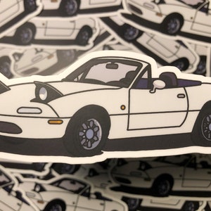 2 Pack Mazda Miata Sticker red or White - Etsy