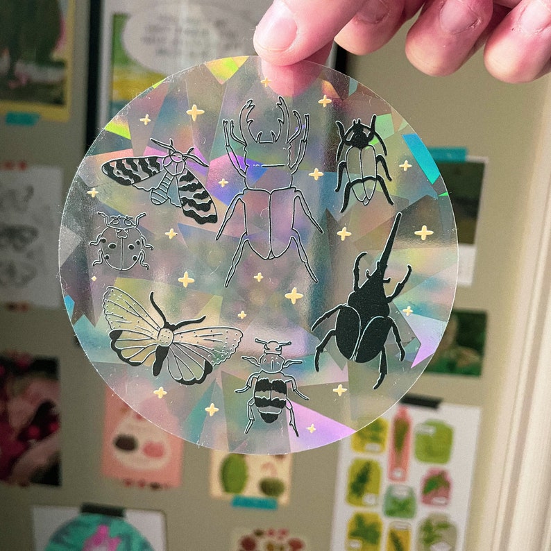 Bugs Circle Suncatcher Sticker - Etsy