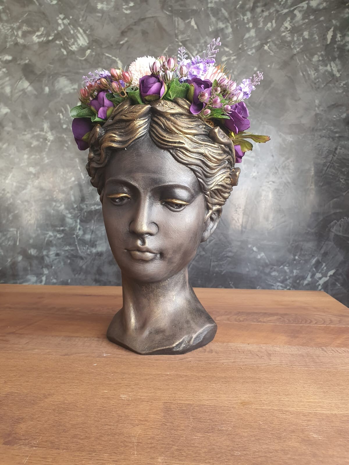 Helen Sculpturestatue Planter Pot Helen Bust Statue Wine - Etsy