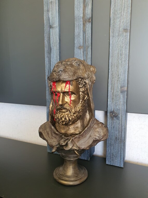 Greek Mythology Statue organic paint Marble Sculpture Face Sculpture ...