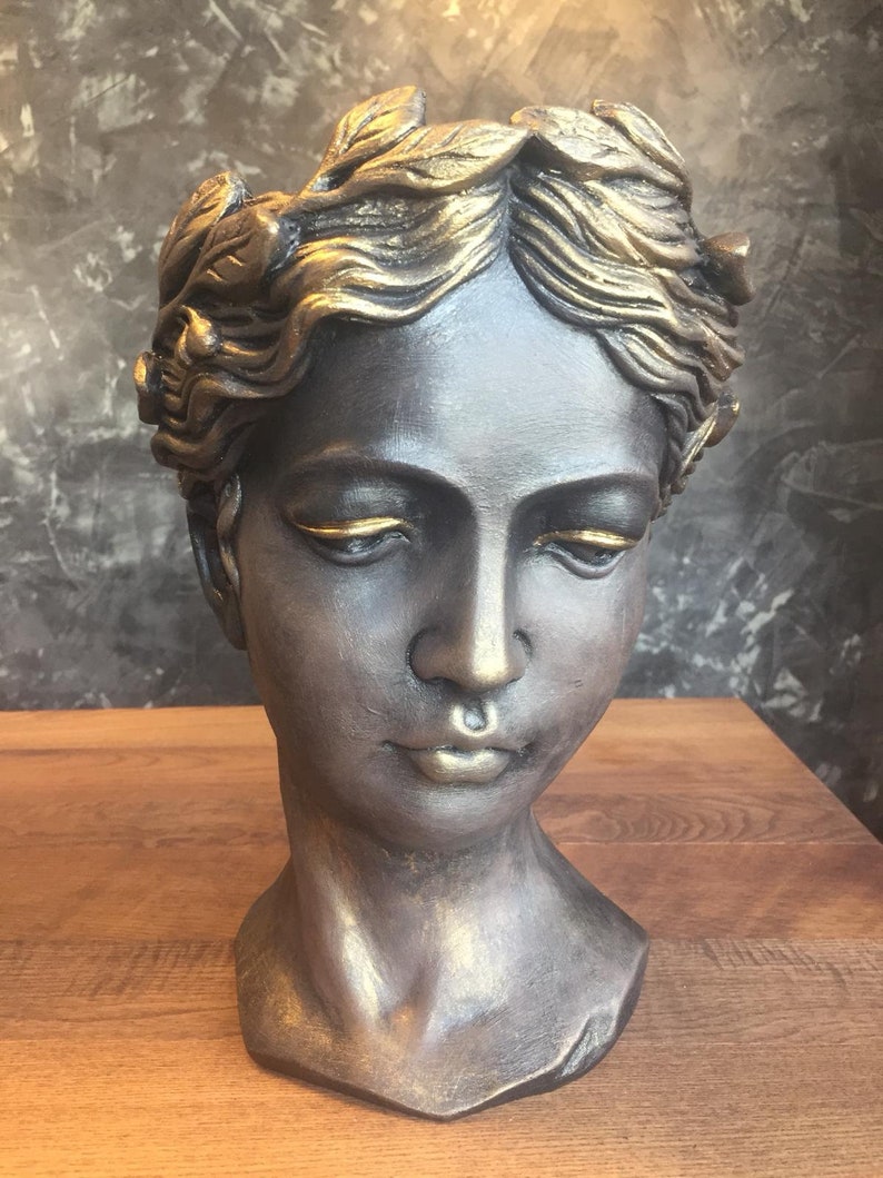 Helen Sculpturestatue Planter Pot Helen Bust Statue Wine - Etsy