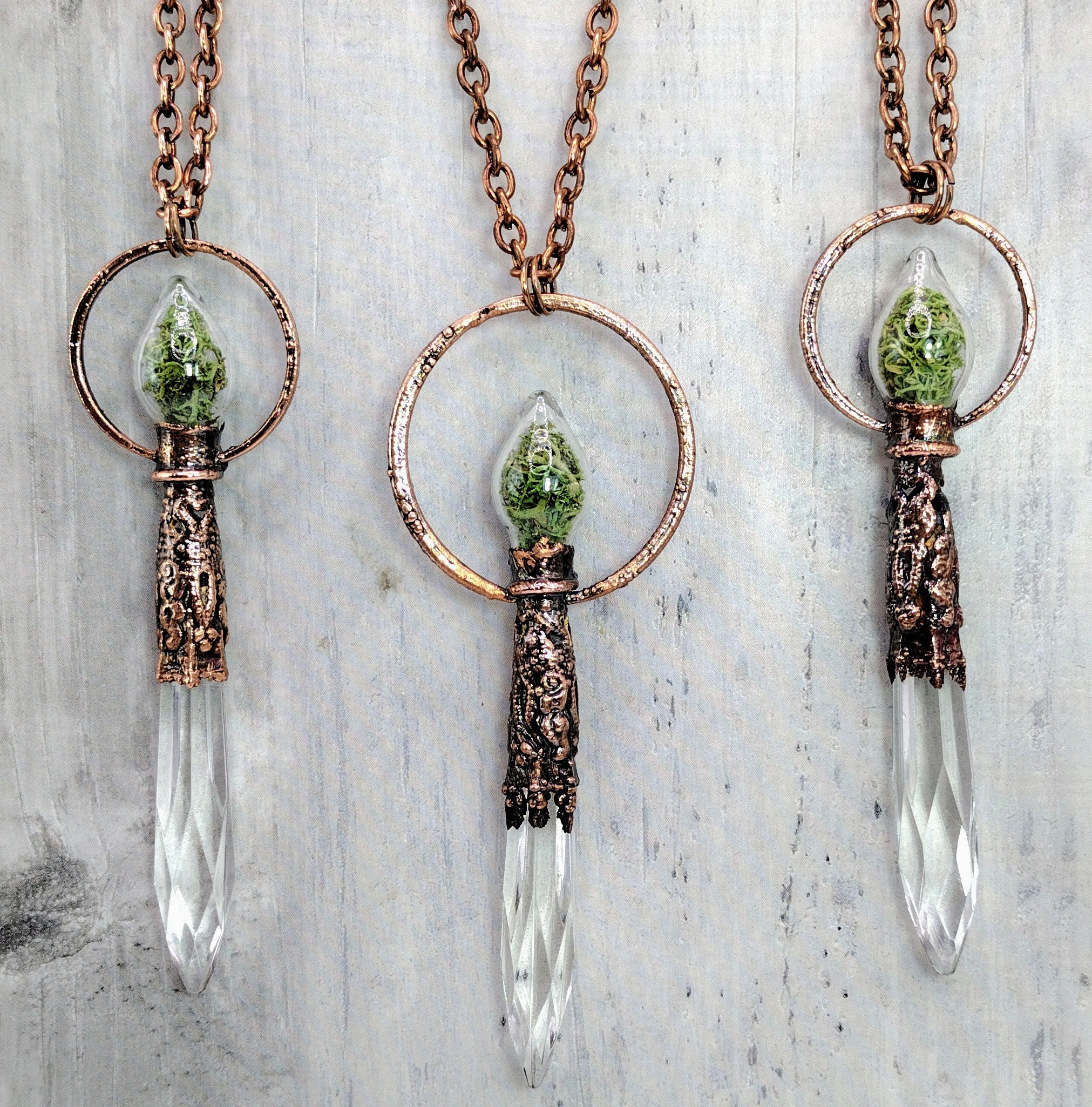 Copper Electroformed Forest Amulets, Amulet Necklace - Etsy