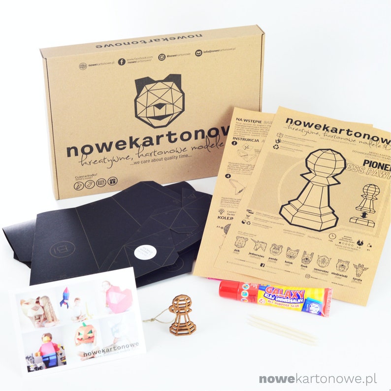 Papercraft 3D Chess Pawn Kit - Etsy