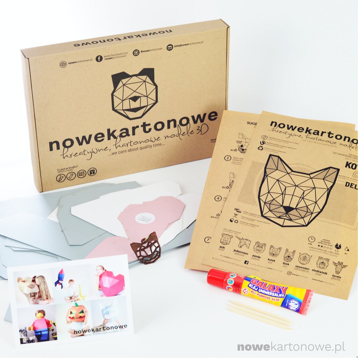 Cat, Pre-cut, Papercraft/paper Model, Metalized Cardboard Kit. - Etsy