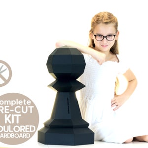 Papercraft 3D Chess Pawn Kit - Etsy