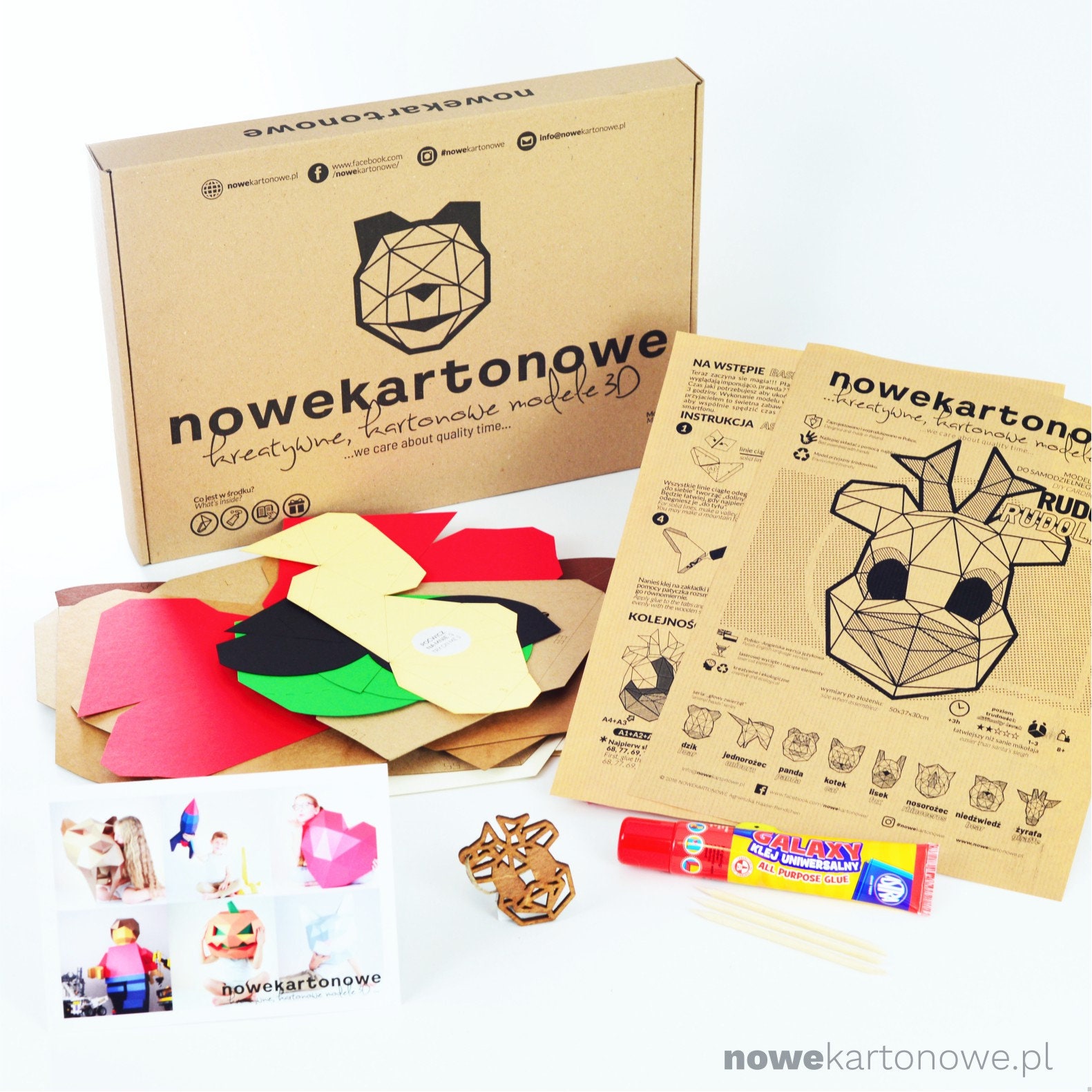 Papercraft 3D Rudolph the Red-nosed Reindeer Kit - Etsy