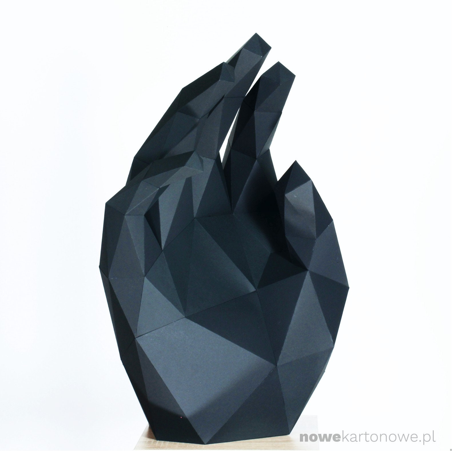 Hand, Pre-cut, Papercraft/paper Model, Metalized Cardboard Kit. - Etsy