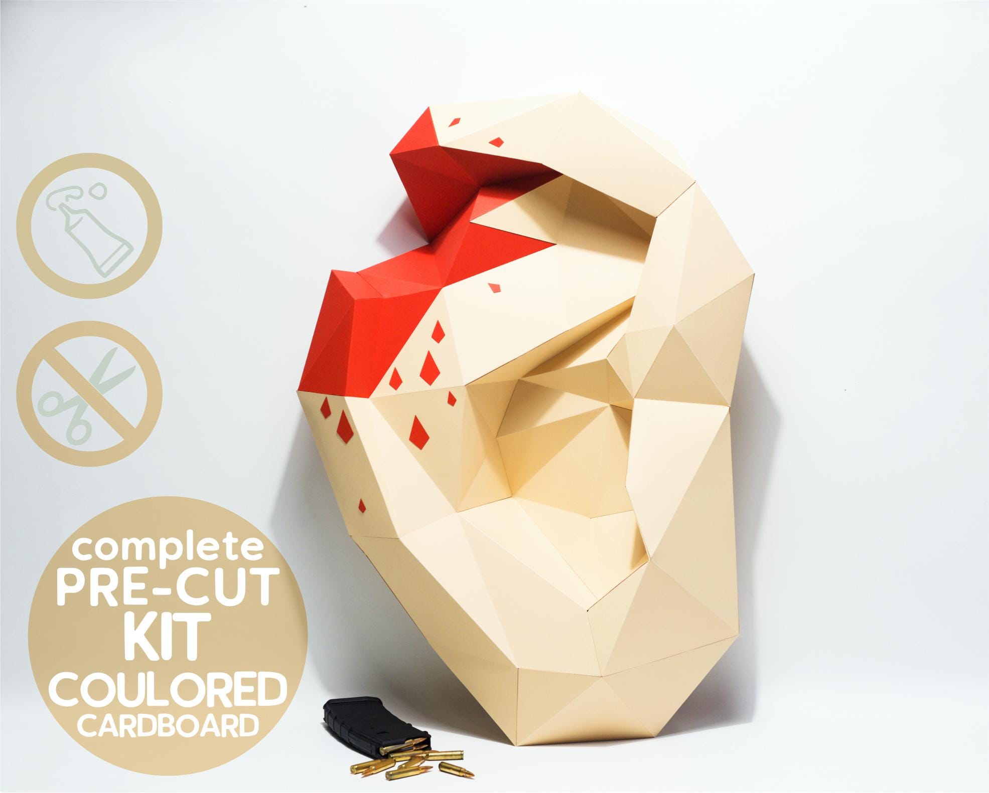 Trump's Ear, Pre-cut, Papercraft/paper Model, Cardboard Kit. - Etsy