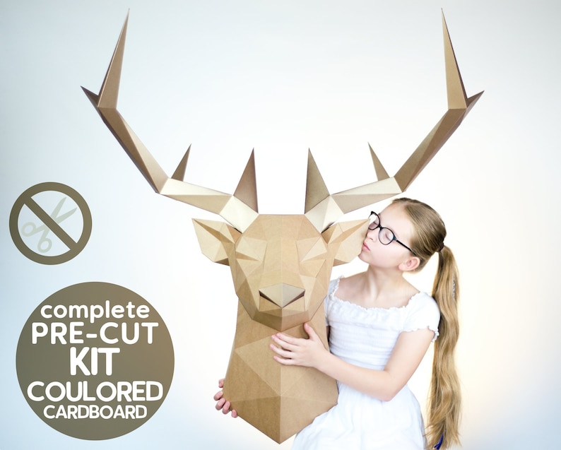 T-rex, Pre-cut, Papercraft/paper Model, Metalized Cardboard Kit. - Etsy