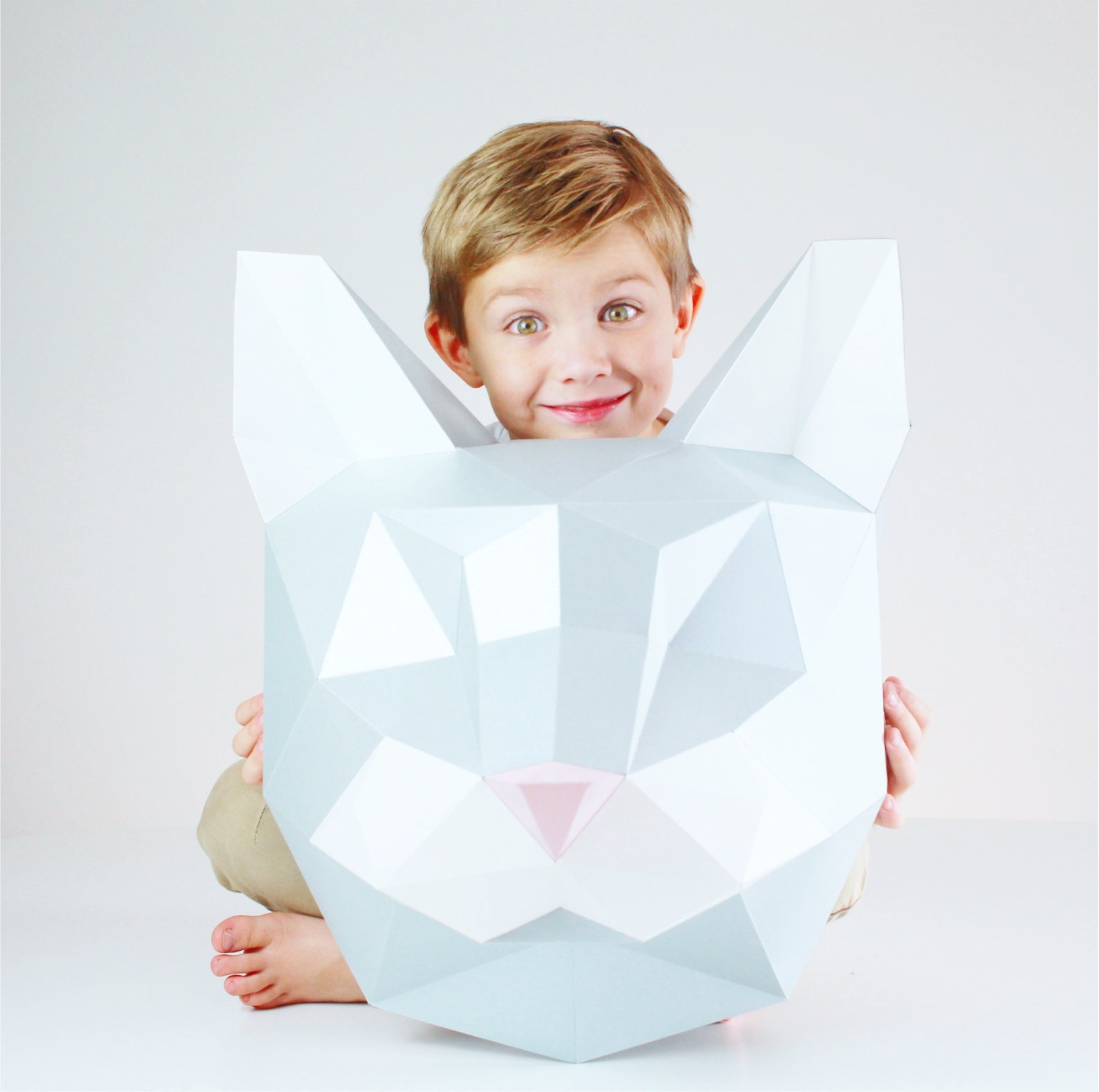 Cat, Pre-cut, Papercraft/paper Model, Metalized Cardboard Kit. - Etsy