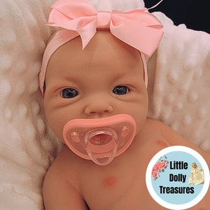 100% Silicone Baby Girl Doll 18 Inch Full Body Platnum Ecoflex Reborn ...