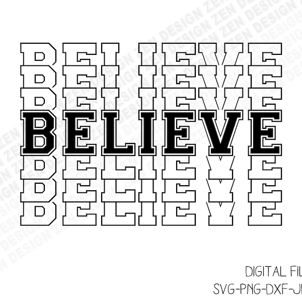Believe Font - Etsy