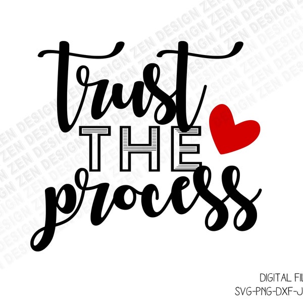 Trust the Process Svg - Etsy