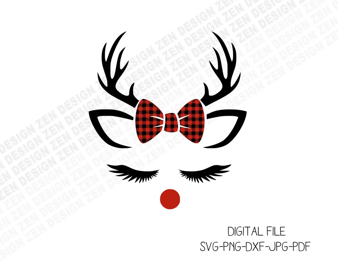 Cute Rudolph Svg Rudolph Svg Christmas Svg Deer Svg Winter - Etsy
