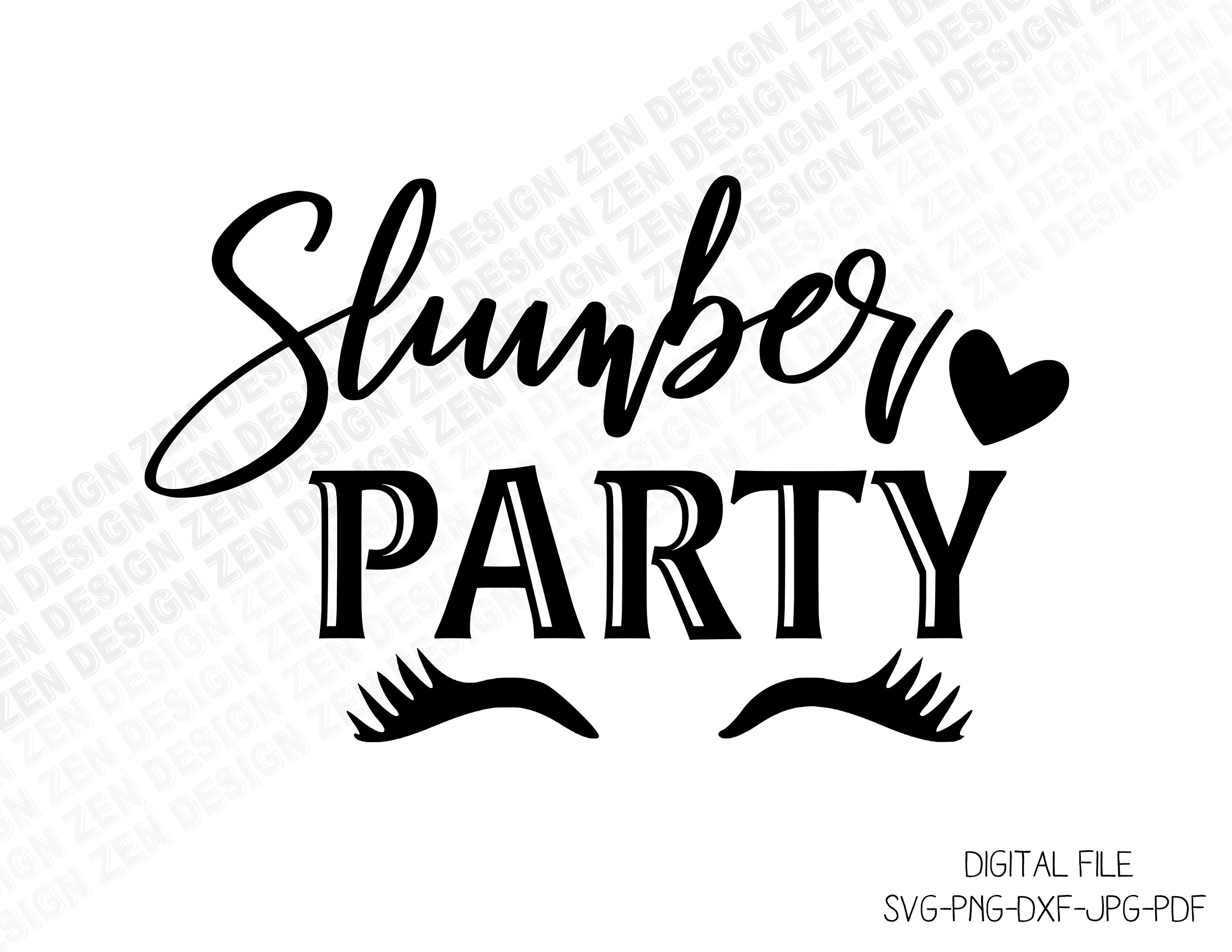 Slumber Party Svg Sleepover Squad Svg Sleepover Svg Etsy Uk