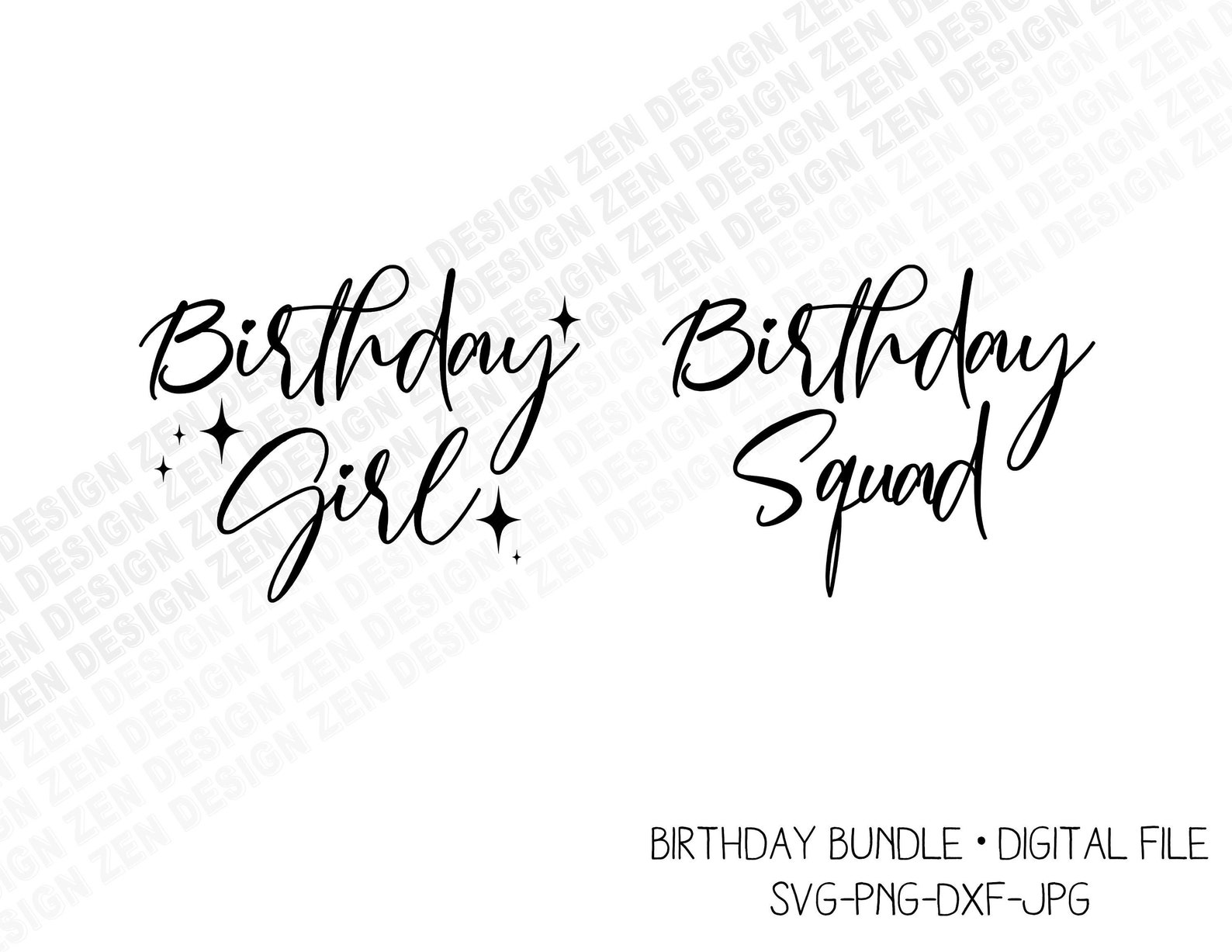 Birthday Svg Bundle Birthday Party Birthday Girl Svg | Etsy