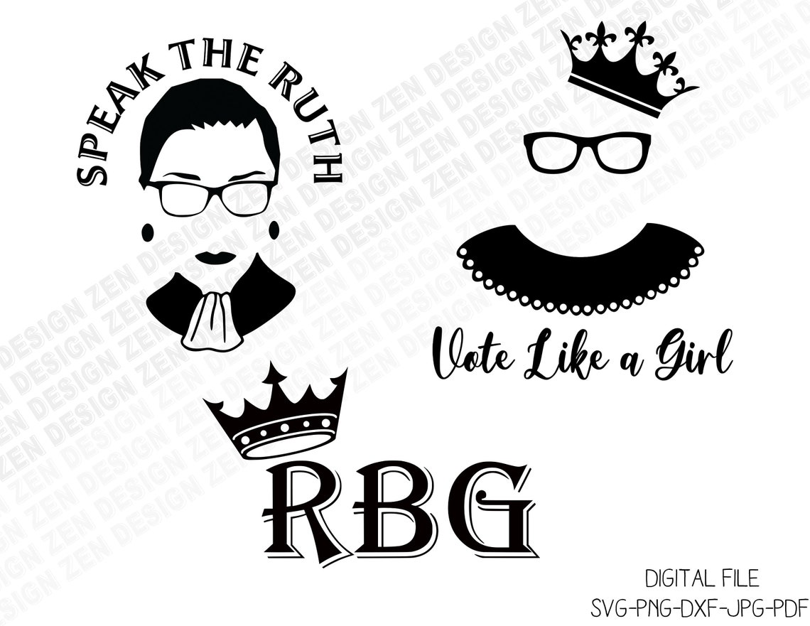 Ruth Bader Ginsburg SVG Bundle Notorious RBG Svg Rbg Svg - Etsy
