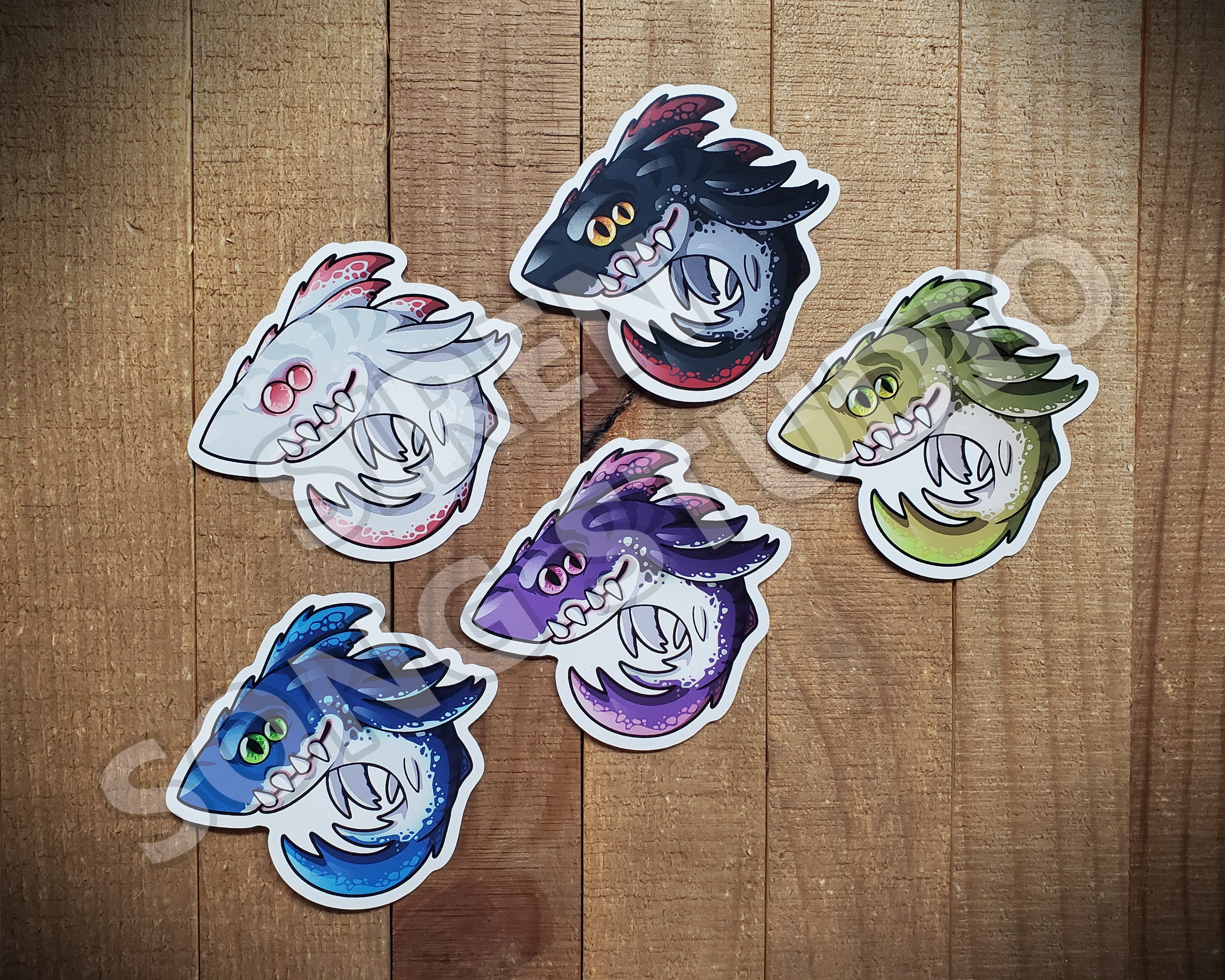 Baby Megalodon Vinyl Sticker - Etsy