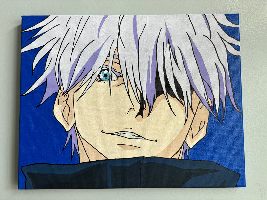 Gojo Satoru - Jujutsu Kaisen | Acrylic Painting on Canvas - Etsy