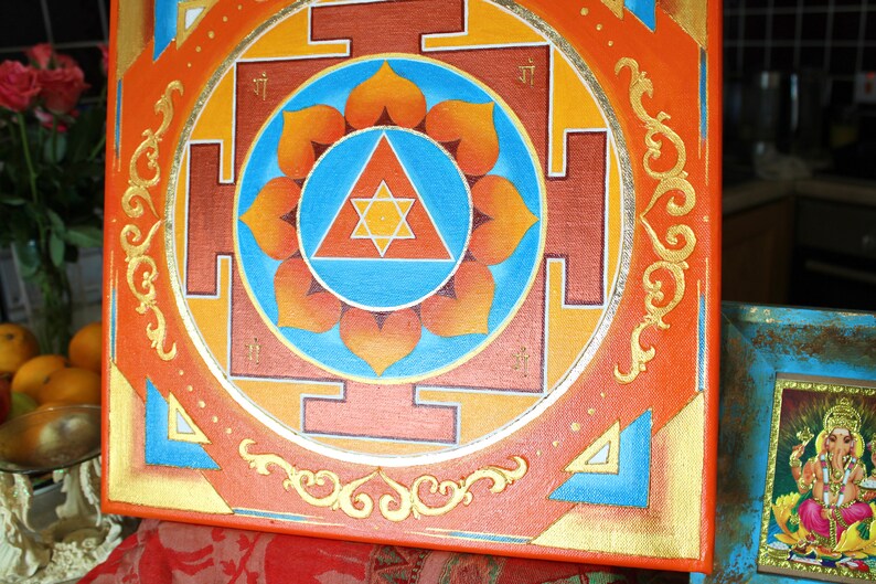 GANESHA YANTRA. Sacred Art. Yogic Art. Meditation Tool. Vedic - Etsy ...