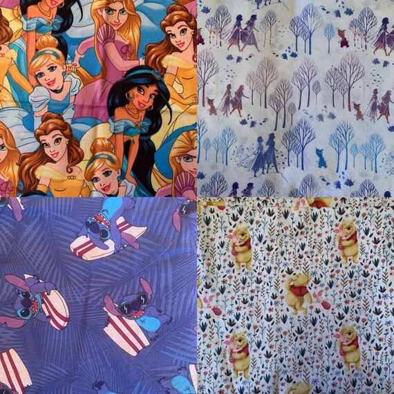 Disney Princess and Characters Face Mask 100% Cotton | Etsy