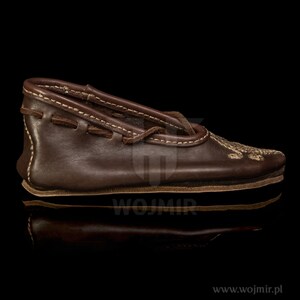 Slavic Shoes From Opole Type 5 / HAND SEWN /thick Genuine Leather Boots ...