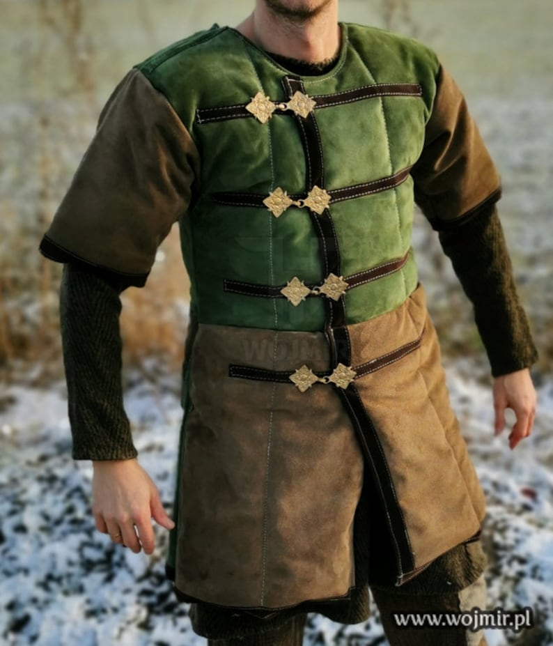 Viking Caftan Rusian Caftan Slavic Caftan Leather Gambeson - Etsy