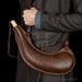 Leather Waterskin 1liter, Sealed and Cured With Beeswax HANDMADE by ...