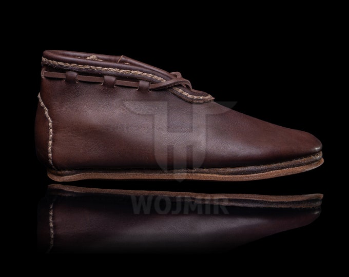 Haithabu Viking Turn Shoes | Hedeby Shoes for Reenactment | Authentic ...