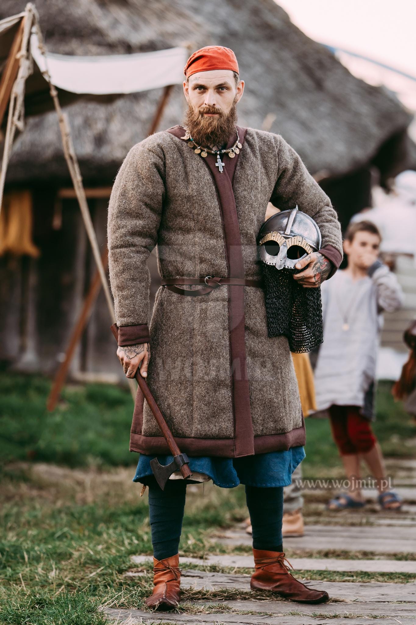 Haithabu Klappenrock / Viking Caftan / Hedeby Kaftan / Battle Tunic ...