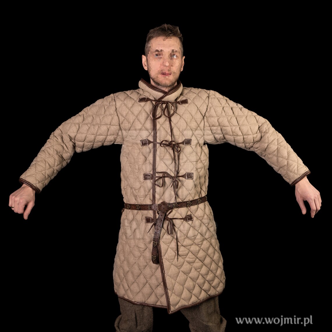 Viking Gambeson 100% Natural Linen Material Medium Thick - Etsy