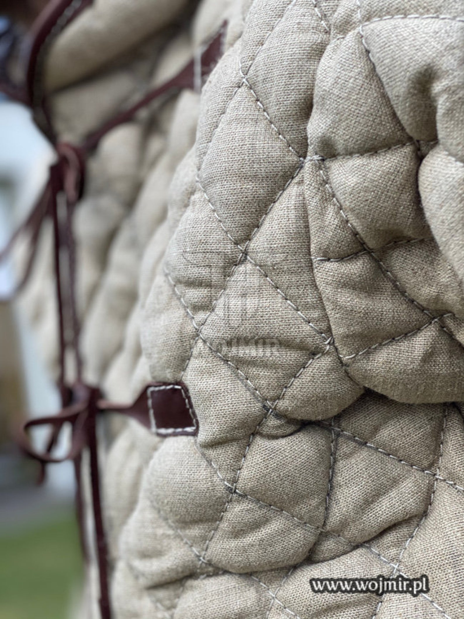 Viking Gambeson 100% Natural Linen Material Medium Thick - Etsy