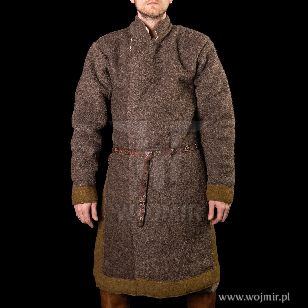 Medieval Caftan, Natural FELT, Viking Reenactment, True Look, by WOJMIR ...