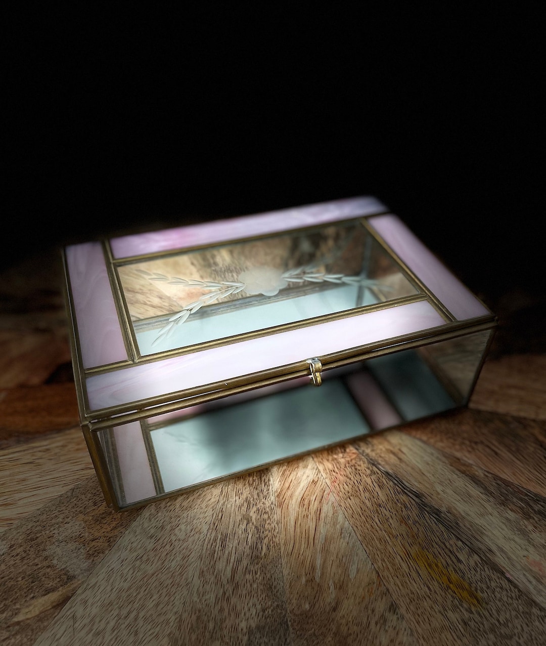 1970s Mirrored Trinket Box - Etsy