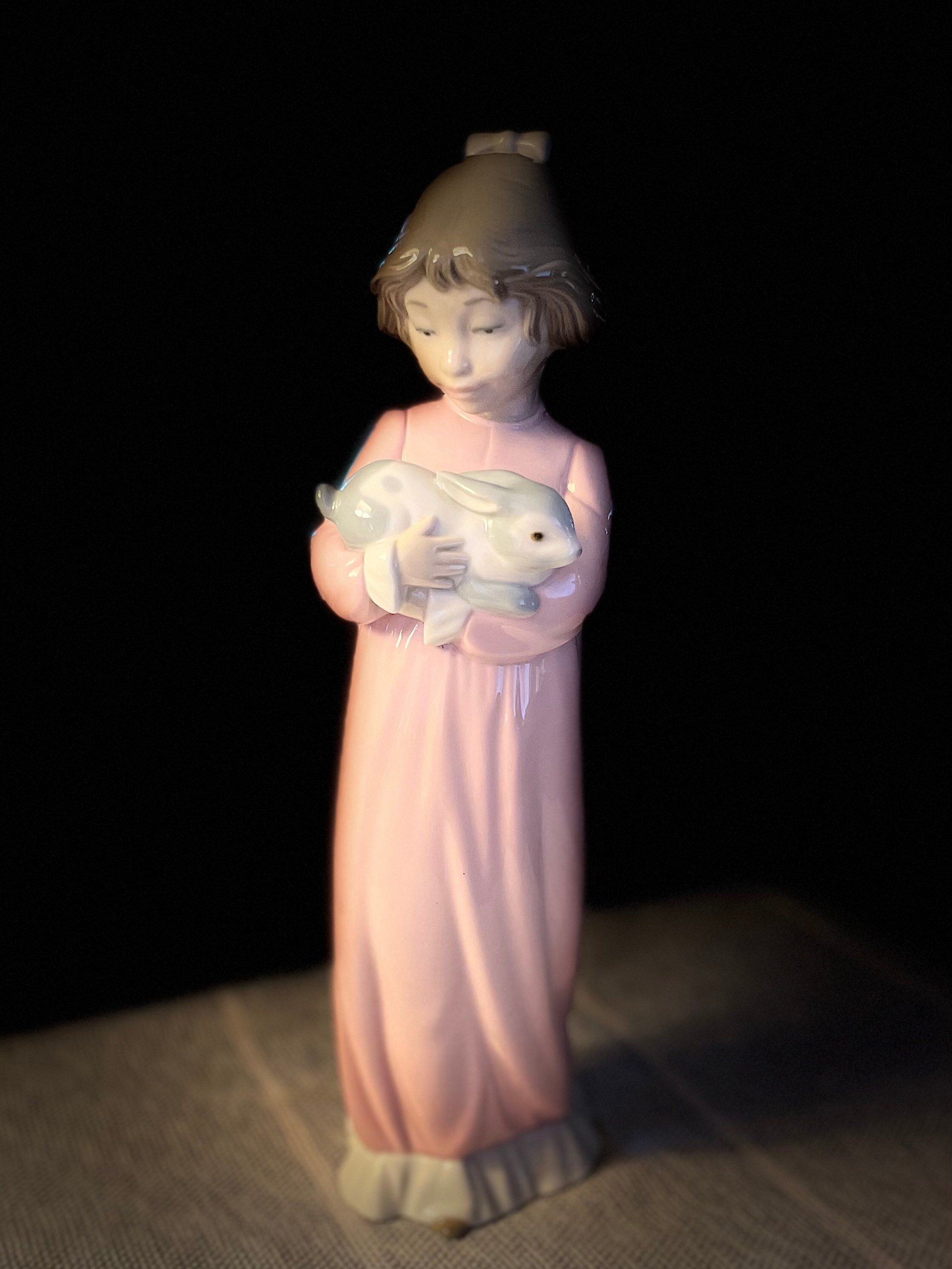 Zaphir Spanish Porcelain Tall Girl in Pink Dress - Etsy
