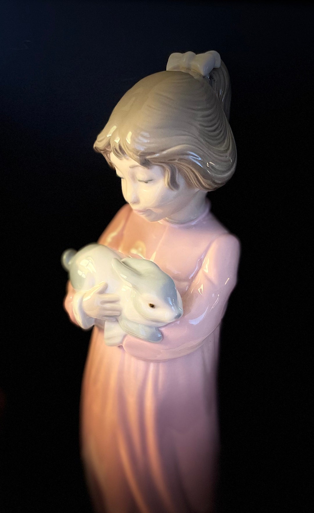 Zaphir Spanish Porcelain Tall Girl in Pink Dress - Etsy