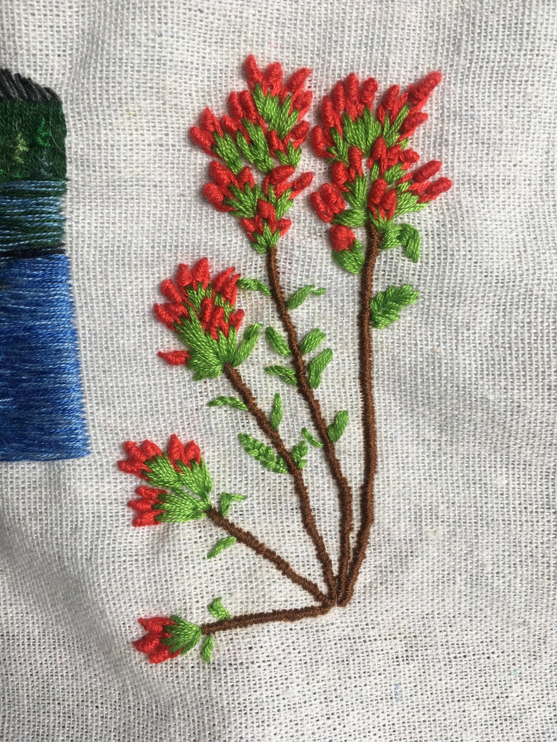 Mountain and Wildflower Embroidery Pattern - Etsy