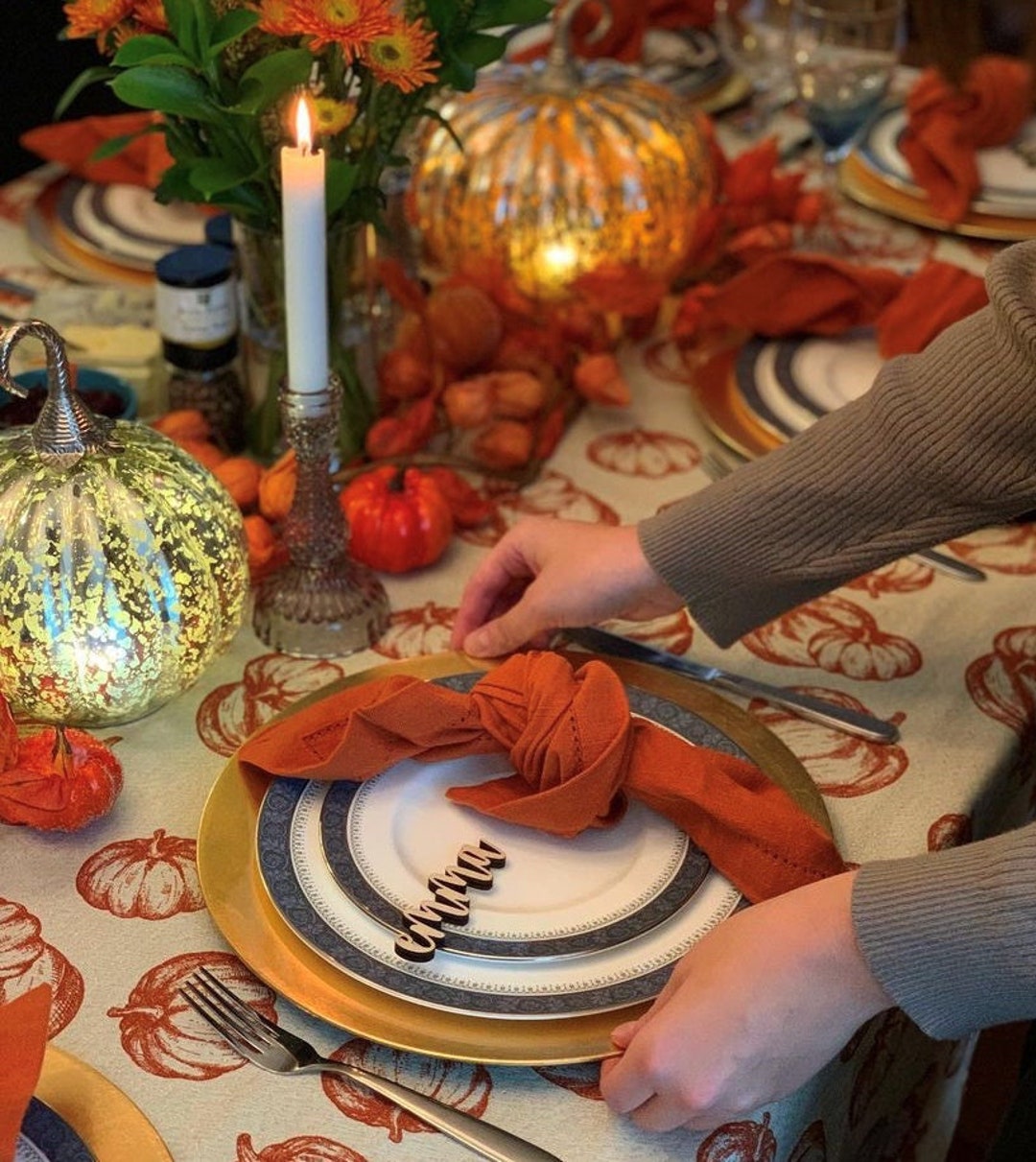 Thanksgiving Place Settings, Custom Name Place Settings, Custom Name ...