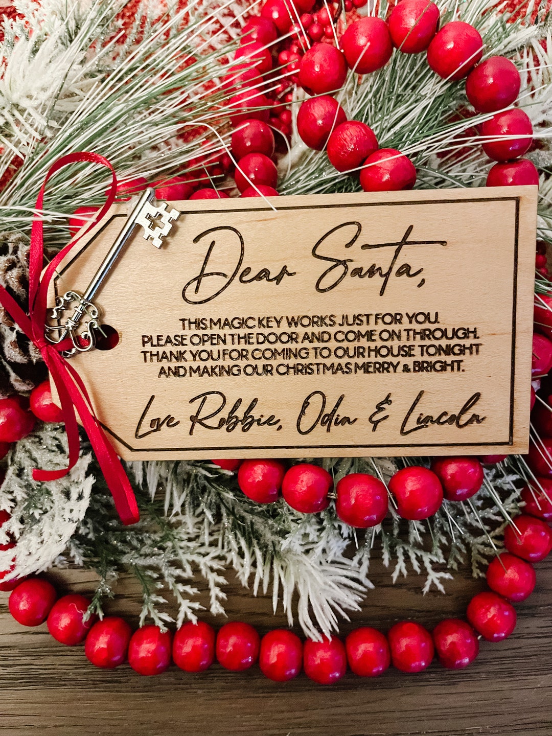 Custom Santa Magic Key, Santa Key, Custom Kids Name Santa Key, Old ...
