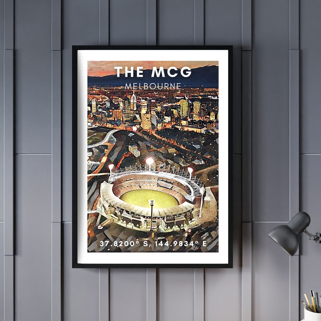 Art Print the MCG Cricket Ground, Australia Location Poster, MCG Wall ...