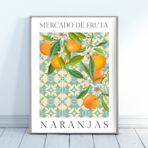 Printable Spanish Oranges Art Print, Orange Prints, Instant Download ...