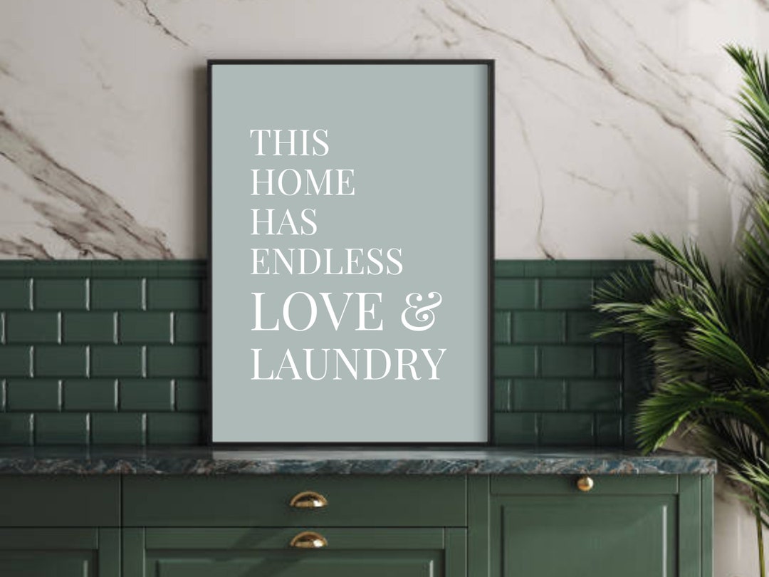 Printable Laundry Room Art Print, Home Wall Art, Utility Room Home ...