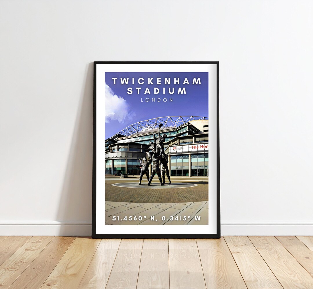 Twickenham Stadium Art Print: London Rugby Poster - Etsy UK