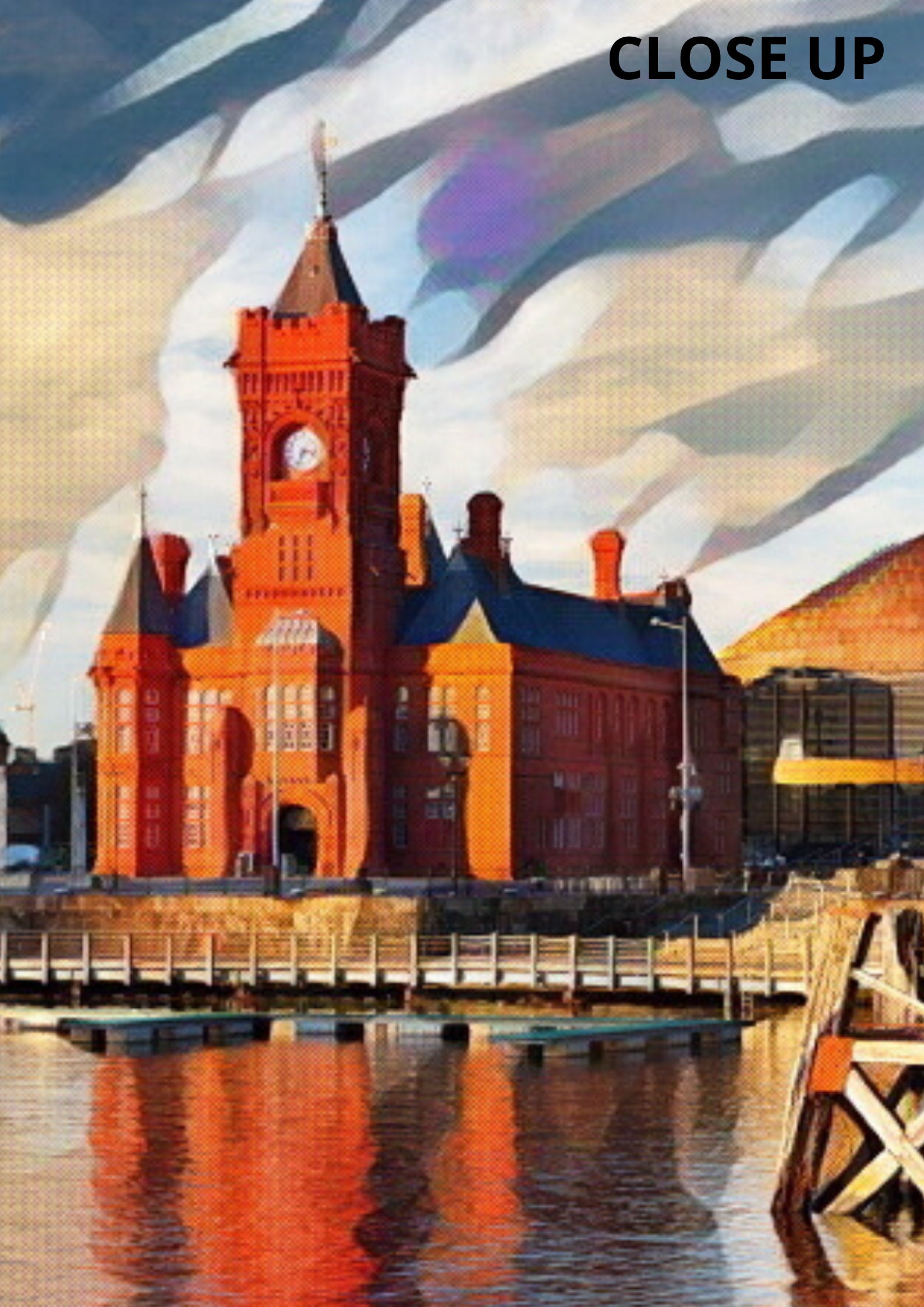 Cardiff Bay Art Print Cardiff Location Poster Cardiff Home - Etsy UK