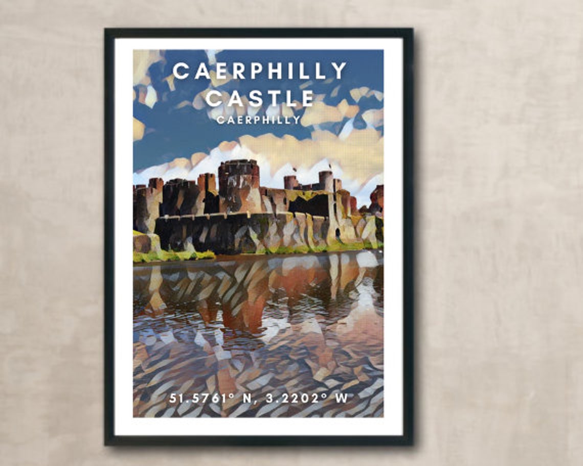 Caerphilly Castle Art Print Caerphilly Castle Wall Art - Etsy