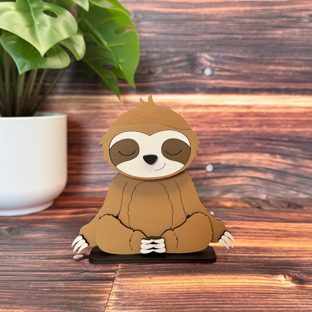 Mini Sloth With Interchangeable Hats - Etsy