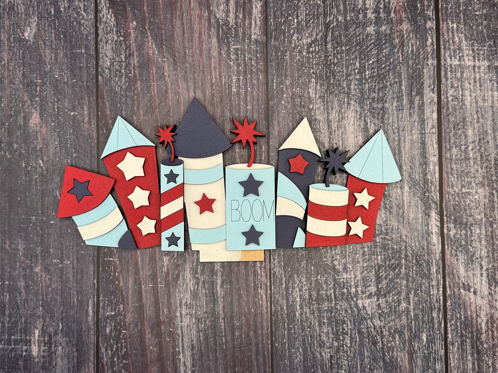 Large Patriotic Fireworks Insert - Etsy